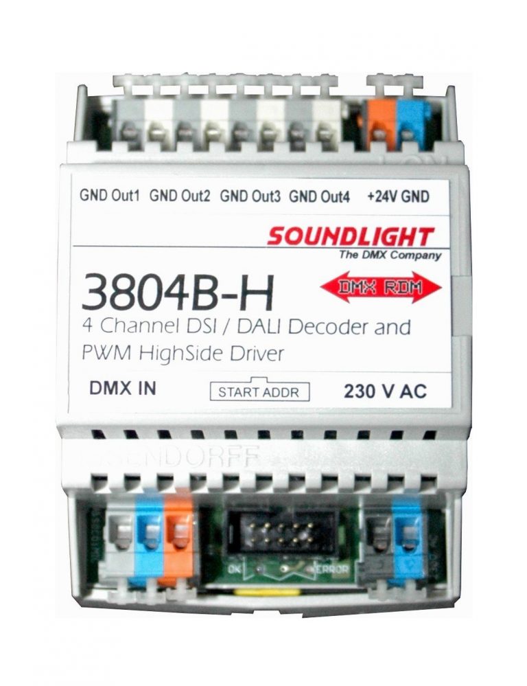 DMX DSI DALI Decoder 3804B-H - SOUNDLIGHT